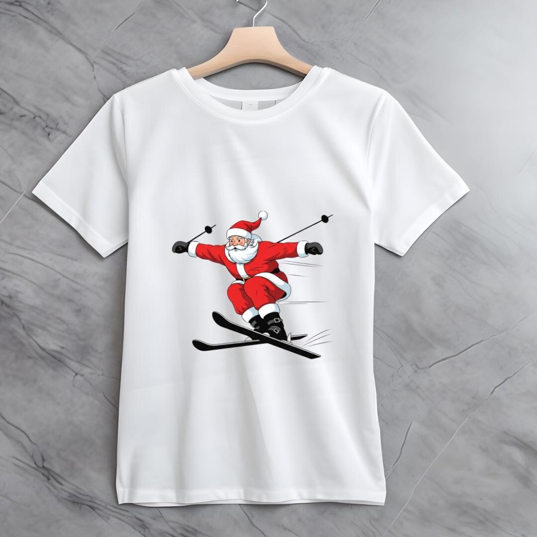 Santa Ski Jump PNG | Christmas Sports Clipart (digital Download) - Etsy
