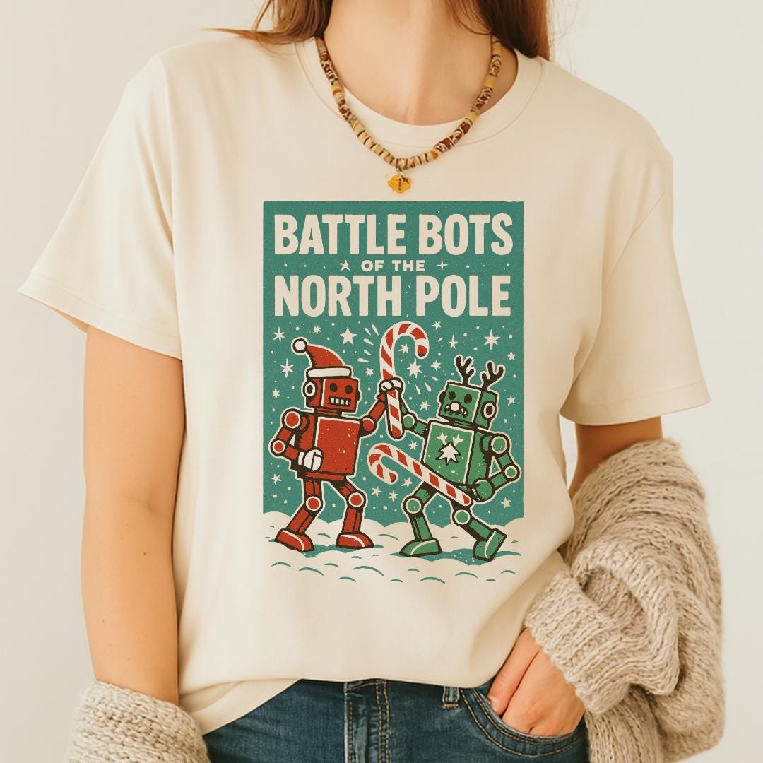 Battle Bots Christmas PNG | Funny Robot Candy Cane Duel Clipart ...