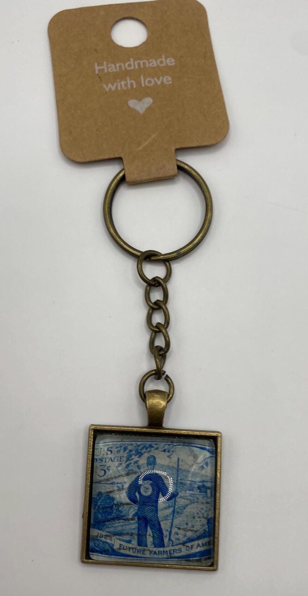 Vintage Postage Stamp Keychain: 1953 Future Farmers of America. FFA ...