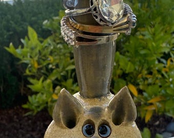 Orange Tabby Cat Ring Holder, Clay Cats, Cat Ring Holder Hand Made Cats ...