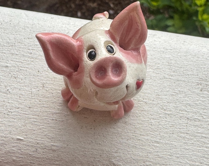 Small Pig, Miniature Pig, Piglets, Hand Made Pigs, Stoneware Pigs, Clay ...