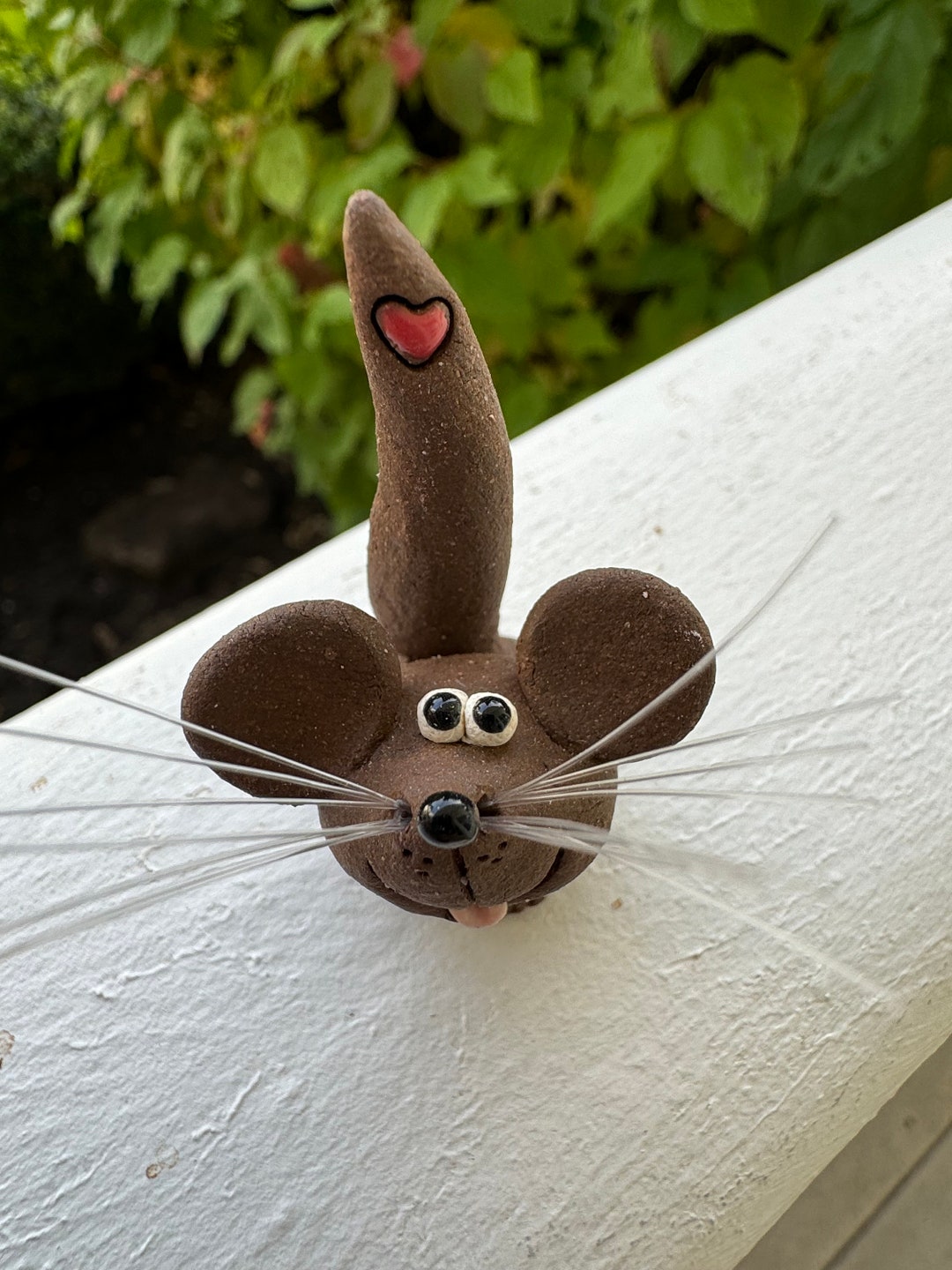 Mouse, Clay Mice ,mouse Figurine, Ring Holder, Hand Made Mouse, Hand ...