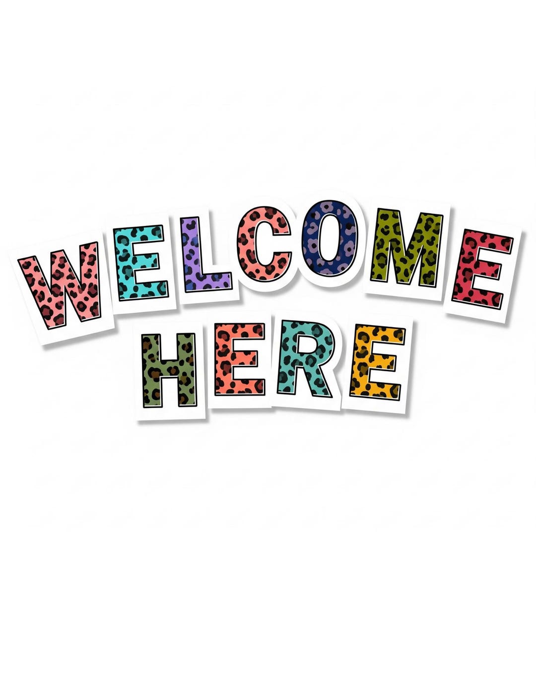 Leopard Print Bulletin Board Letters: Classroom Decor (3 PDF Digital ...