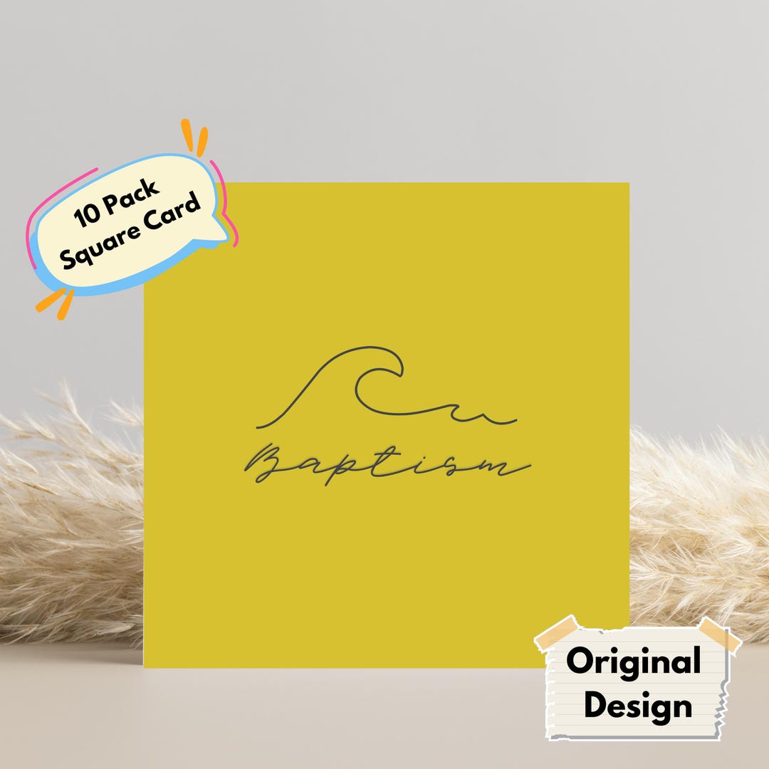Youth Baptism Card for Her #11 Pack of 10 Card for Young Adults ...