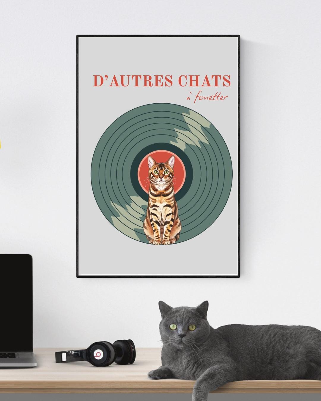 ADHD Wall Art Other Cats to Whip Cat Poster | Out of the Box Thinking ...
