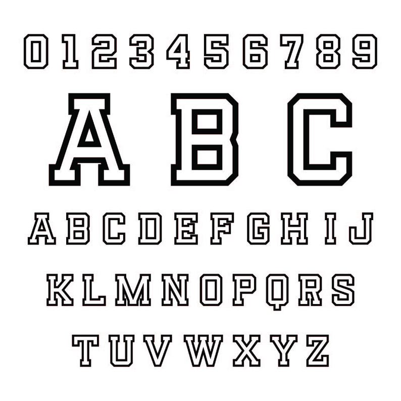 Varsity Font Svg, Varsity Letters Svg, Varsity Alphabet, Sports Font ...