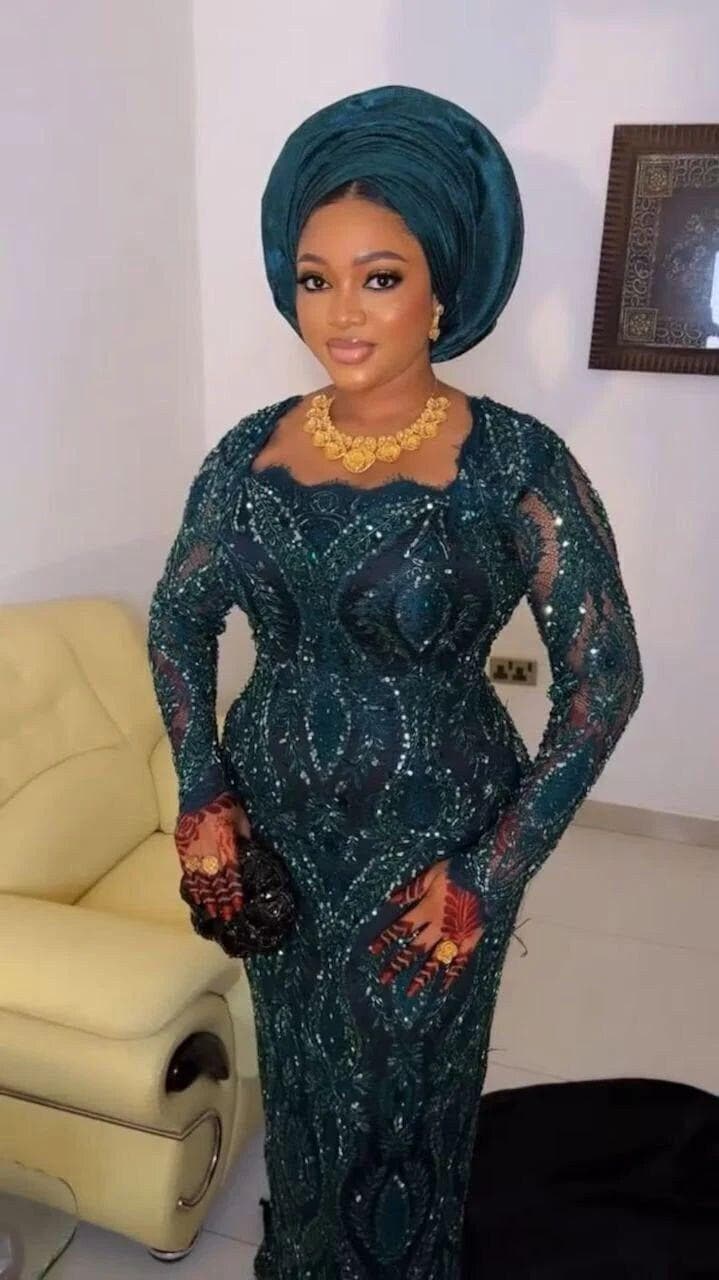 Handmade African Lace Wedding Dress: Elegant Cultural Gown - Etsy