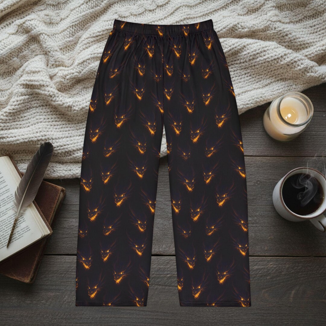 Mystic Dragon Pajama Pants | Fantasy Sleepwear for Book Lovers | Cozy ...