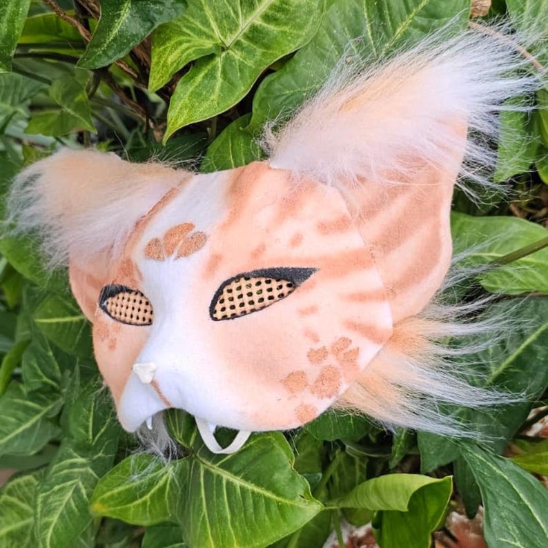 Therian Cat Mask – Handmade Furry & Cosplay Animal Mask | Realistic ...