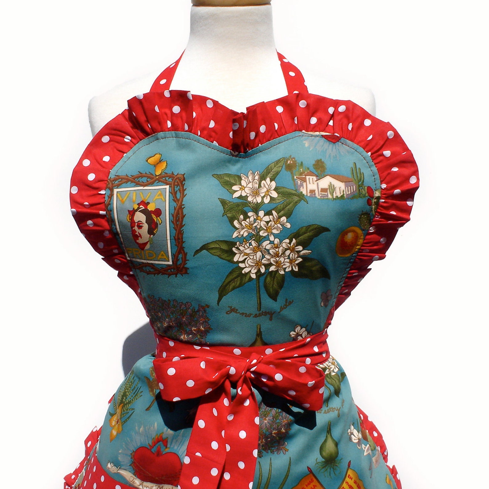 Frida Apron / Mexican Frida Deluxe Full Apron FREE SHIPPING - Etsy