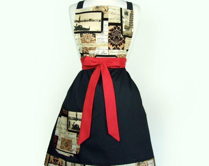 Retro Italy Apron Vintage Inspired Venice Italy Apron FREE - Etsy