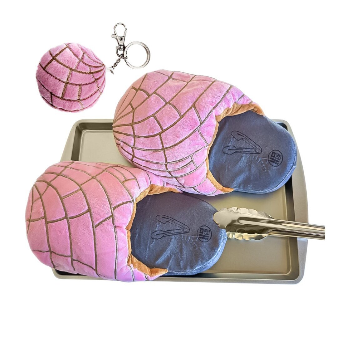 Pan Dulce Concha Slippers "pantuflas!" With Concha Keychain - Etsy