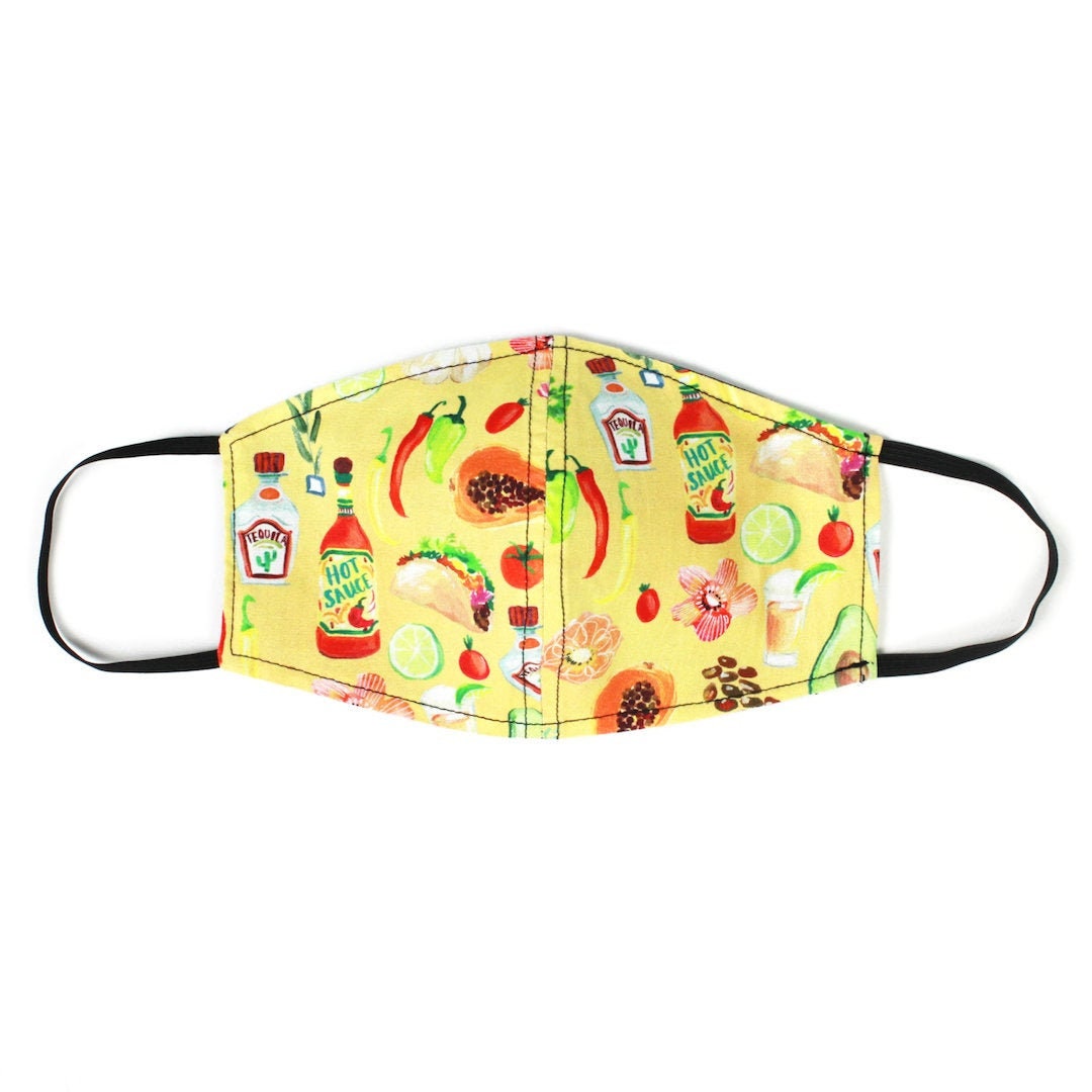 Ready to Ship Taco Face Mask With Filter Pocket/washable-made in Usa ...