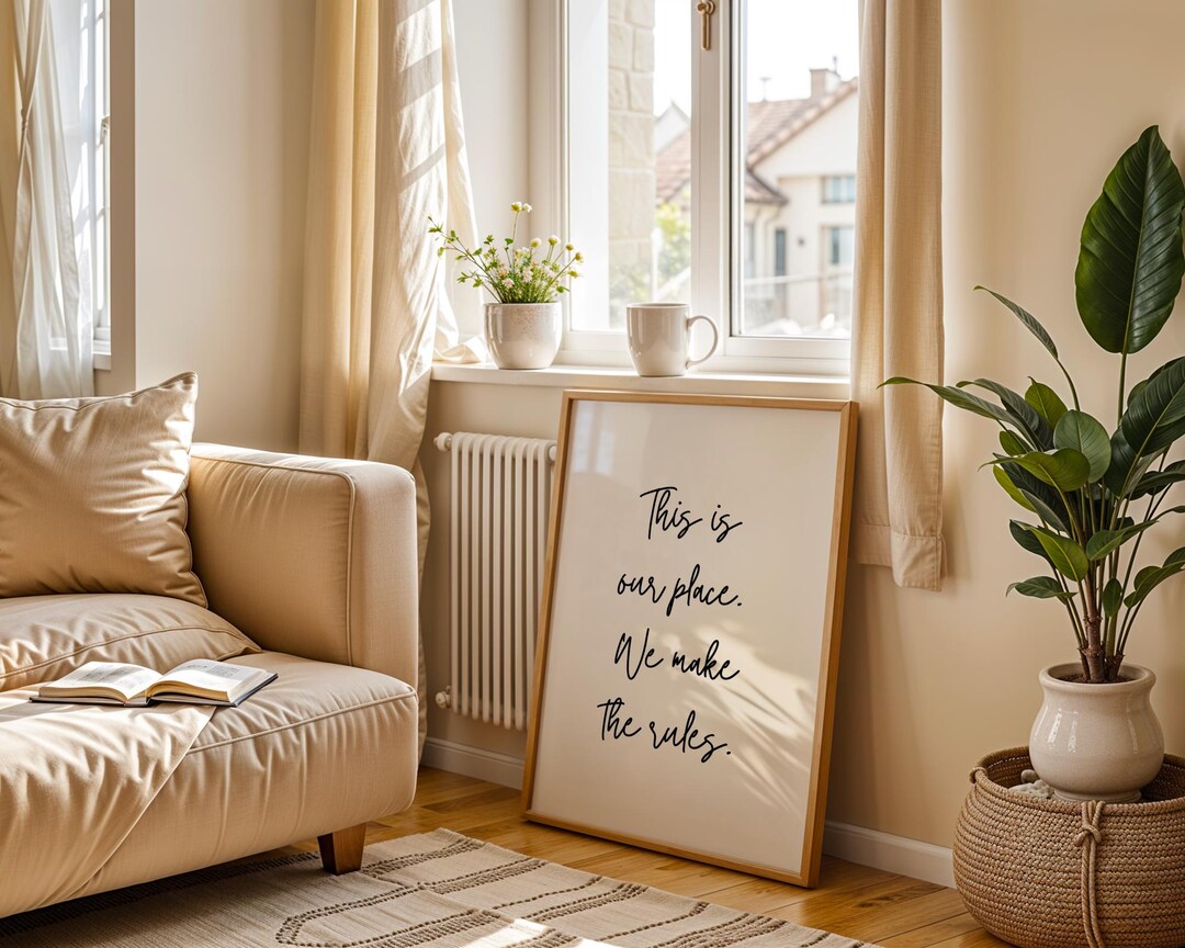 This is Our Place Print, Minimalist Home Wall Decor (digital Download ...