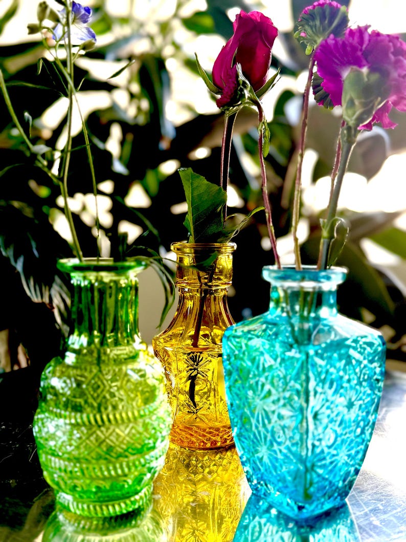 Colorful Antique Style Vases - Etsy