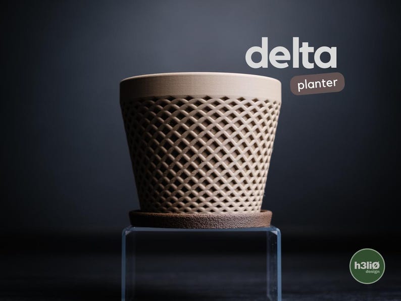 Delta 3D Printed Planter - 100mm Height - Etsy