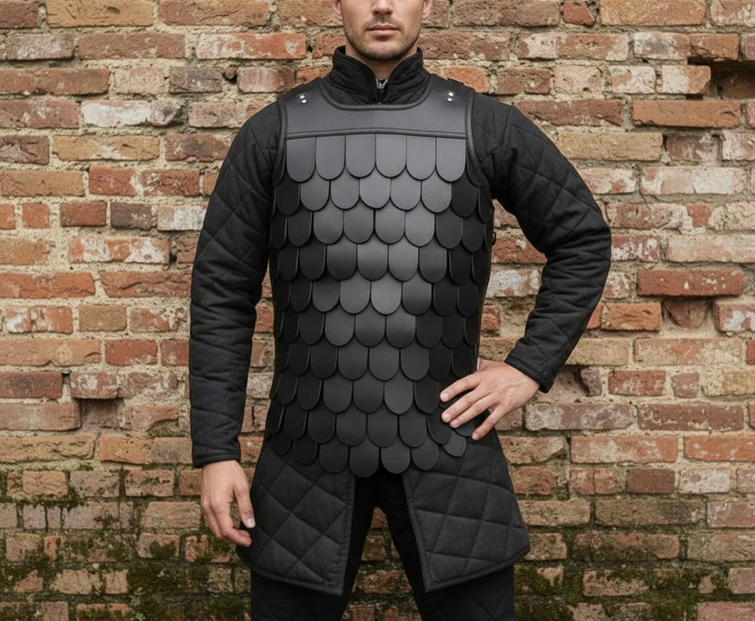 Leather Scale Torso Armor – Medieval LARP Costume, Warrior Outfit - Etsy