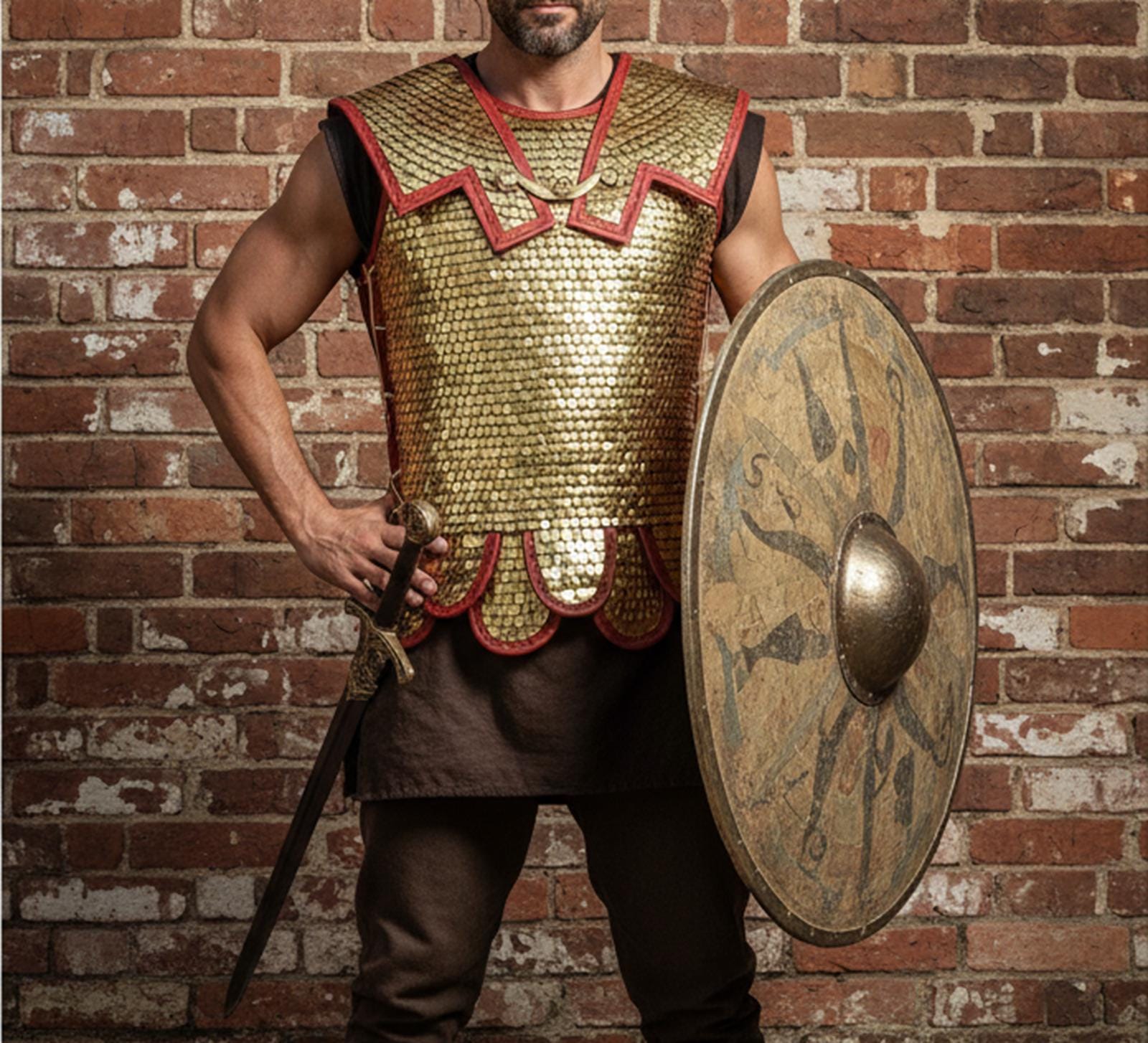 Lorica Squamata Roman Scale Armor – SPQR Legionary Costume | 15x25mm ...