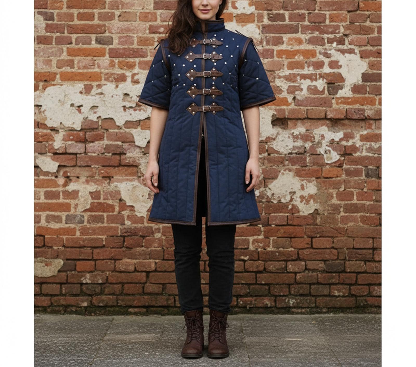 Medieval Gambeson, Padded Armor Coat, Viking Gambeson, Full Length With ...
