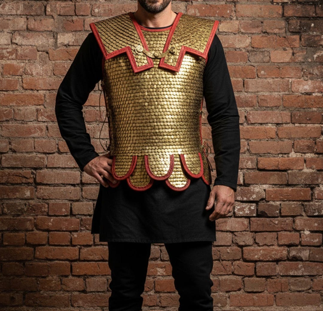 Lorica Squamata Roman Scale Armor – SPQR Legionary Costume | 15x25mm ...