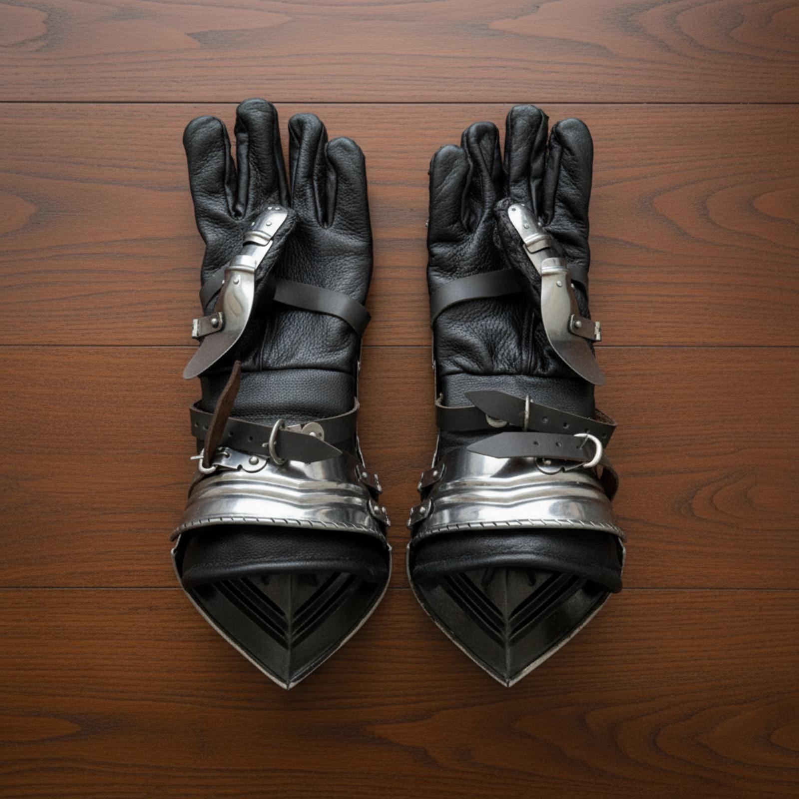 Medieval Steel Gauntlet Gloves – Knight Armor Hand Protection for LARP ...