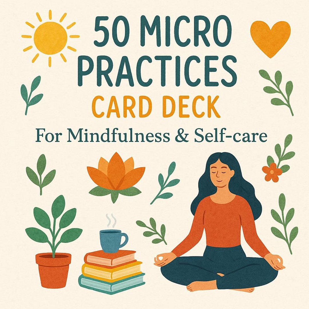 Daily Micro-practice Deck – 50 Printable Mindfulness Cards for Calm ...