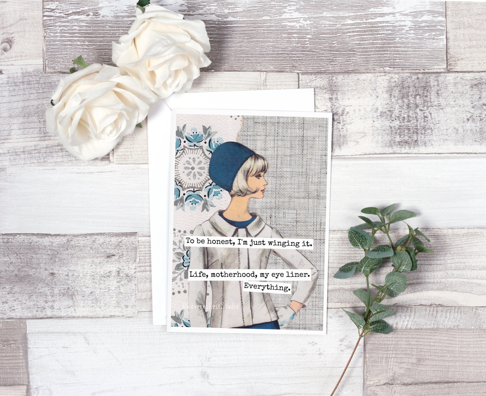 Card fm116. Funny Greeting Card. to Be Honest I'm Just | Etsy