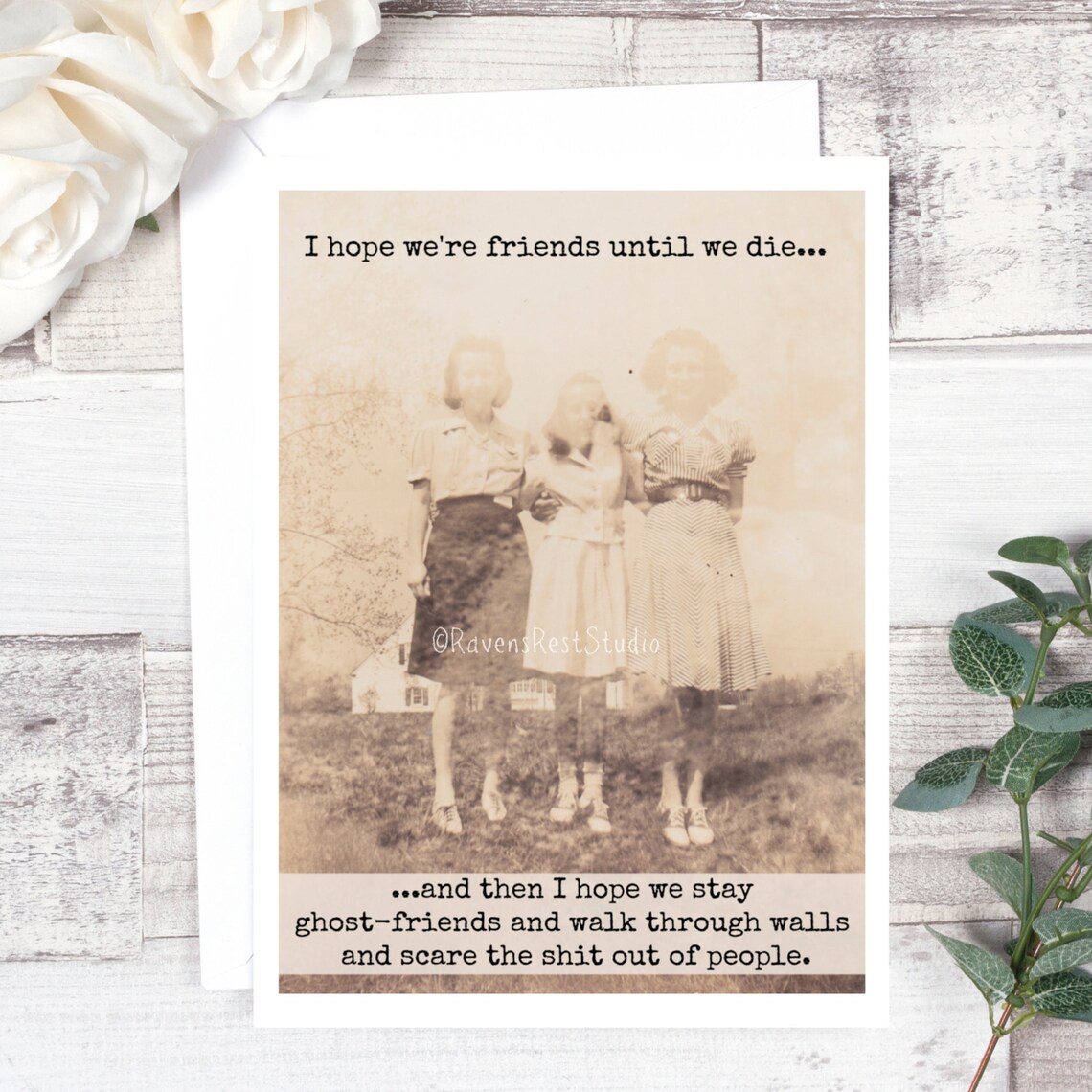 Card 623. Friendship Greeting Card. I Hope We're Friends | Etsy