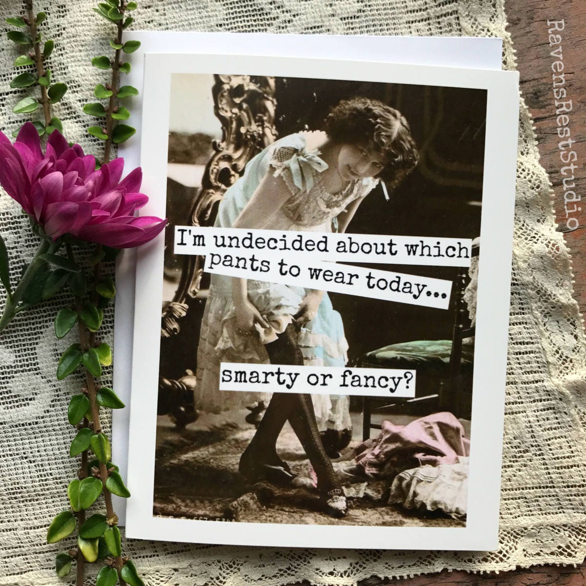 Card 129b. Funny Greeting Card. I'm Undecided About Which | Etsy