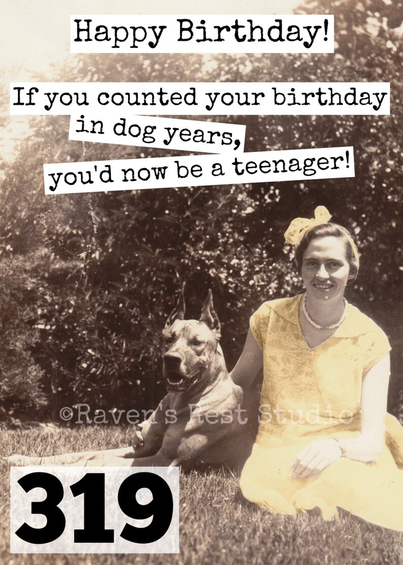 Card 319. Funny Birthday Card. Happy Birthday If You - Etsy