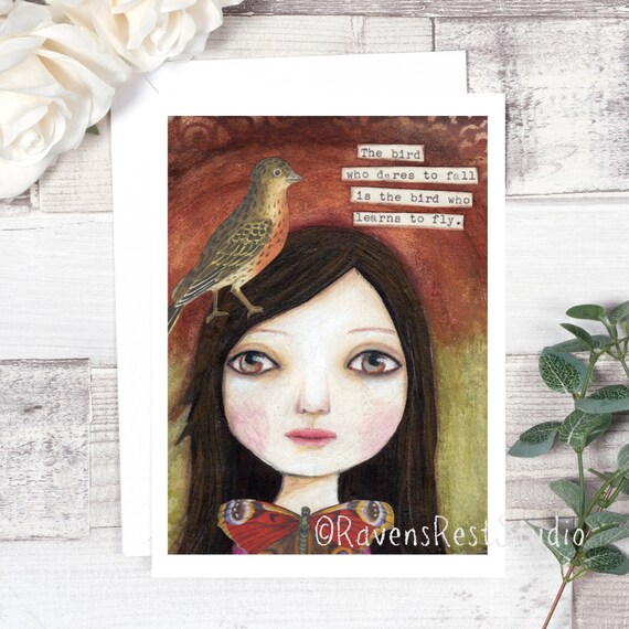 Greeting Card. sadie. Art Card. Notecard. Mixed | Etsy