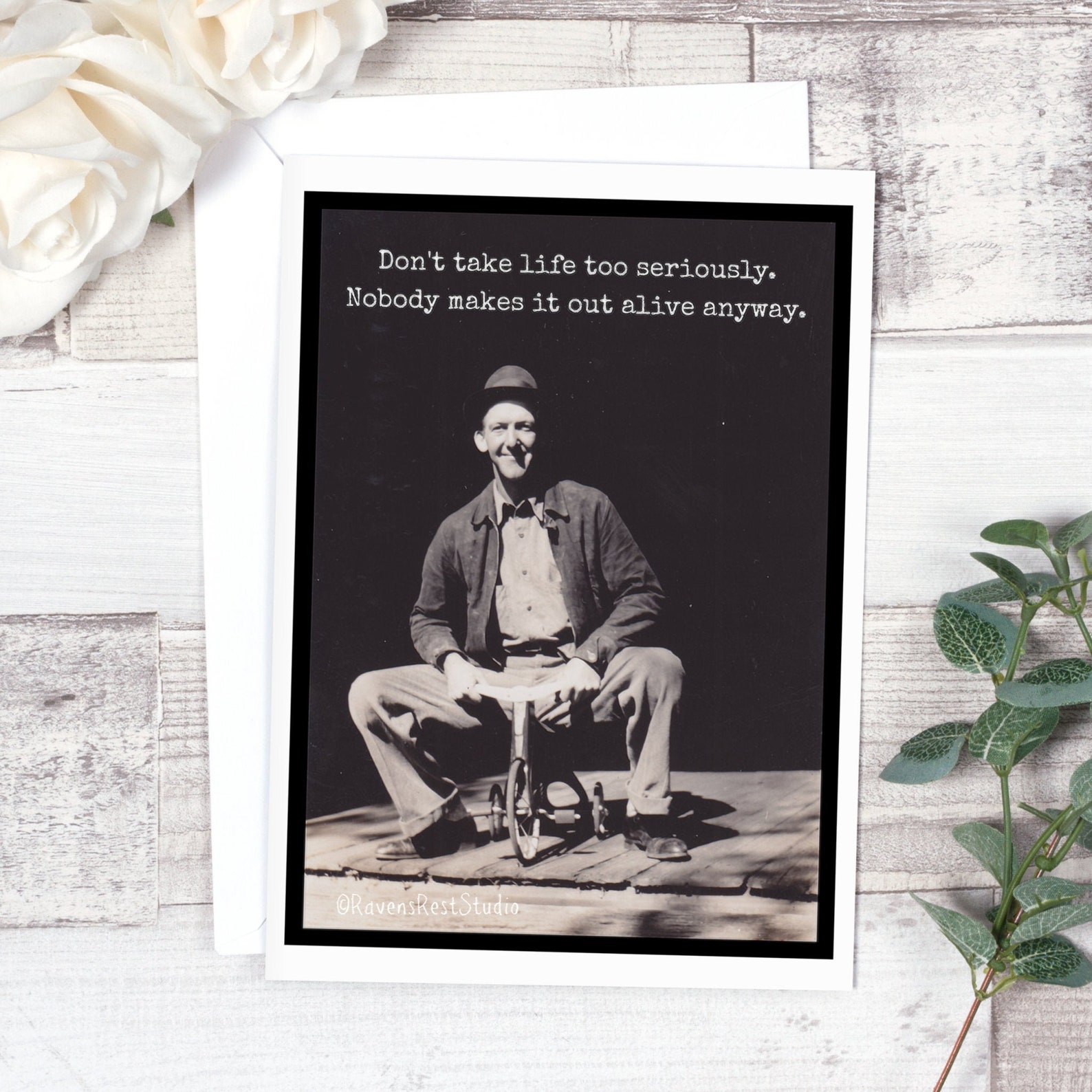 Card mr7. Funny Card for Him. Don't Take Life Too - Etsy