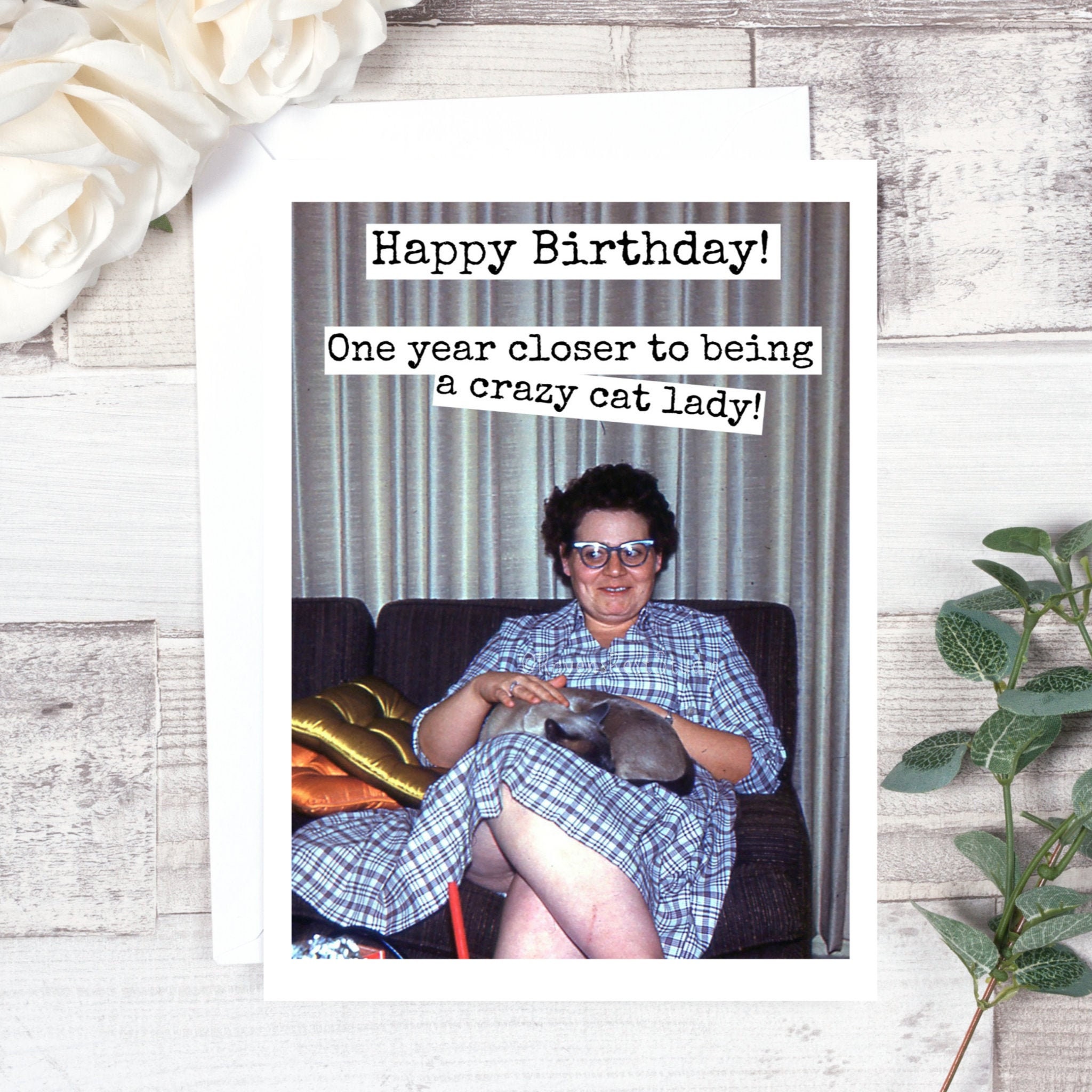 Card 316. Funny Birthday Card. Happy Birthday One Year | Etsy