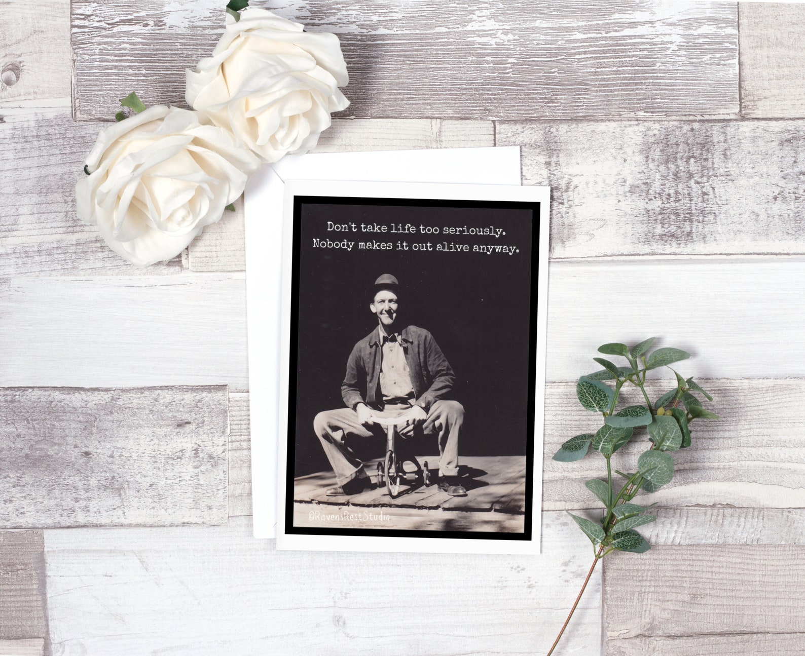 Card mr7. Funny Card for Him. Don't Take Life Too - Etsy