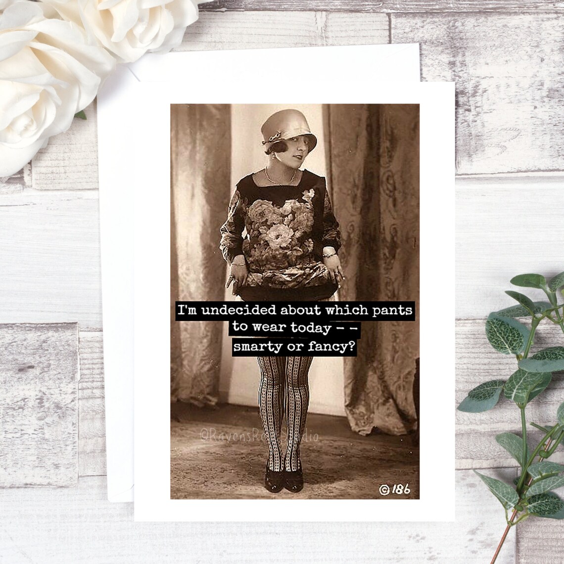 Card 129. Funny Greeting Card. I'm Undecided About Which | Etsy