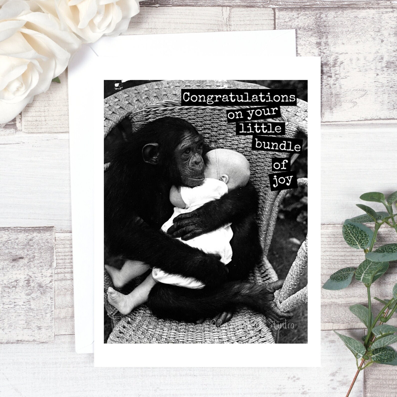 Card #94. New Baby Card. Congratulations on Your Little Bundle of Joy ...
