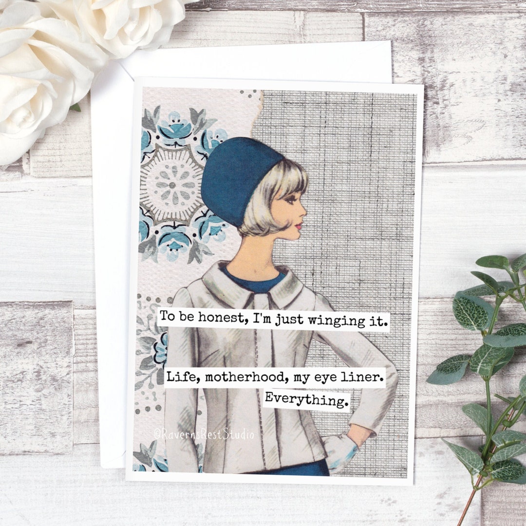 Card fm116. Funny Greeting Card. to Be Honest I'm Just - Etsy