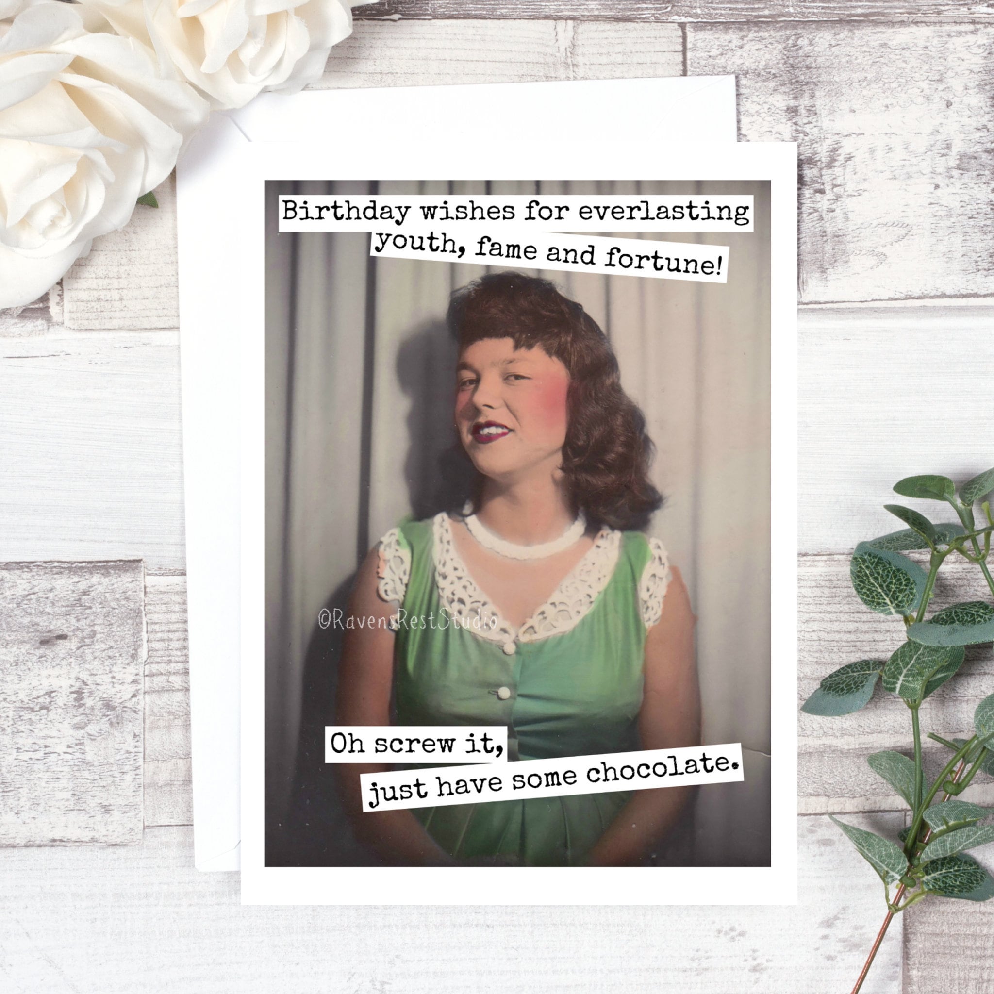 Card 518. Funny Birthday Card. Birthday Wishes For | Etsy