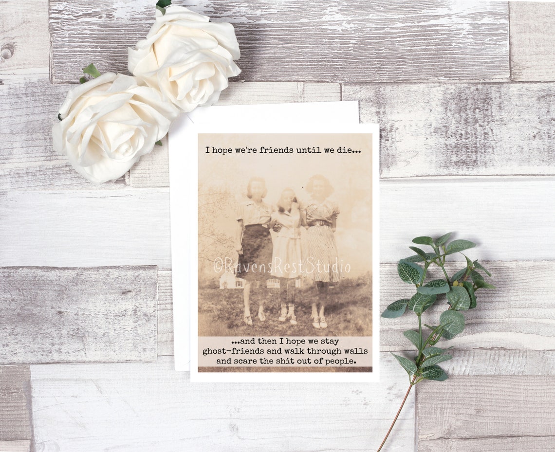 Card 623. Friendship Greeting Card. I Hope We're Friends - Etsy