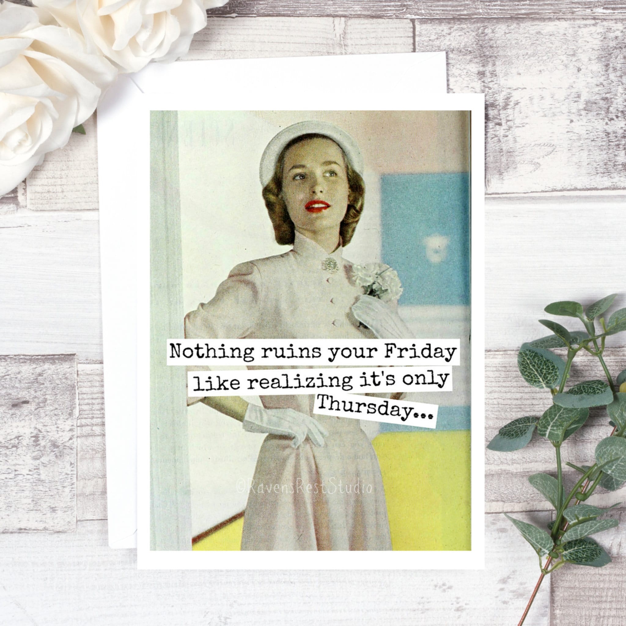 Card 54b. Funny Greeting Card. Nothing Ruins Your Friday Like - Etsy UK