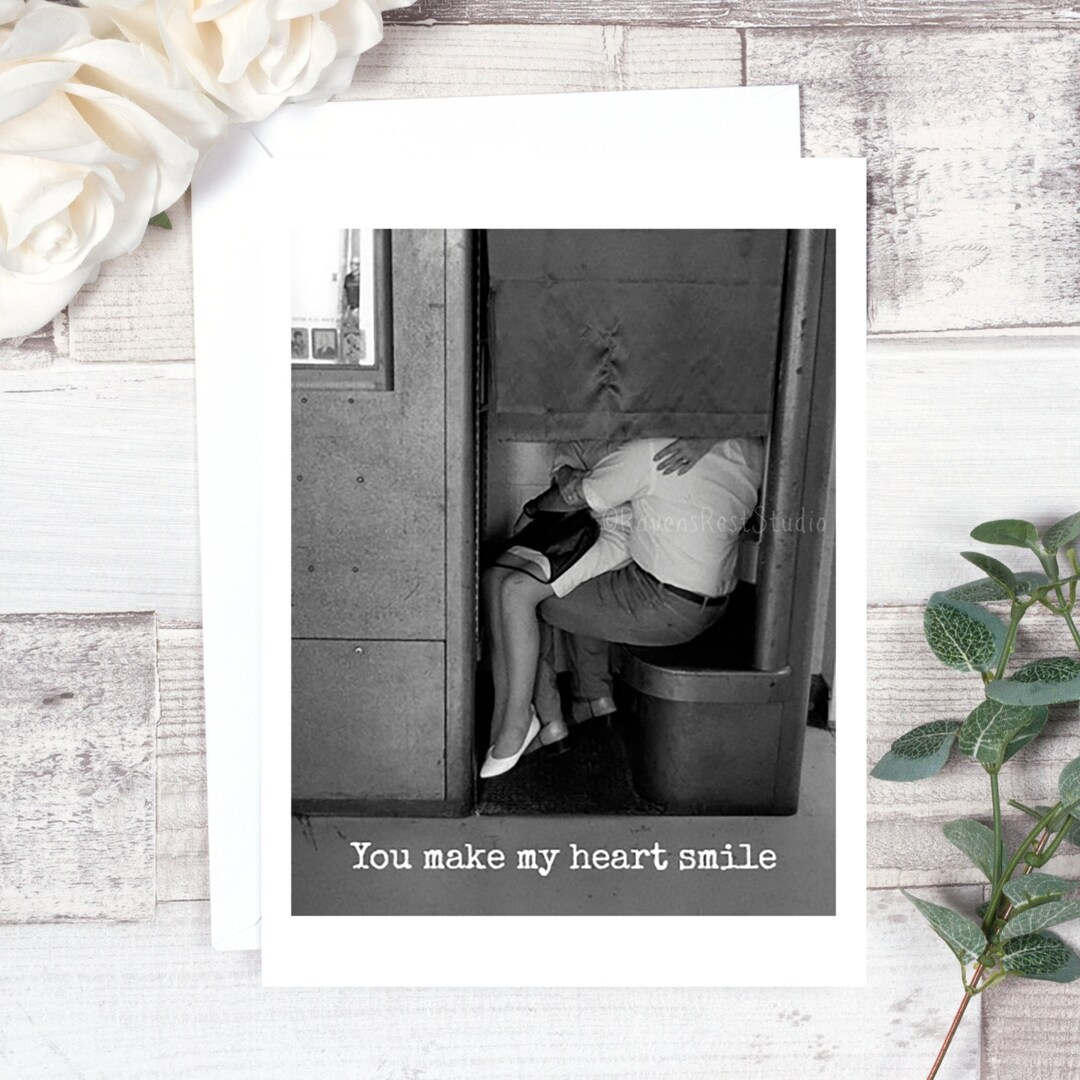 Card #153. Love Greeting Card. You Make My Heart Smile. Love Card. Just ...