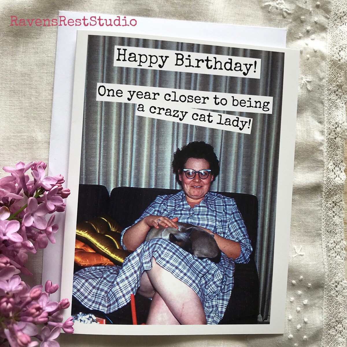 Card 316. Funny Birthday Card. Happy Birthday One Year | Etsy