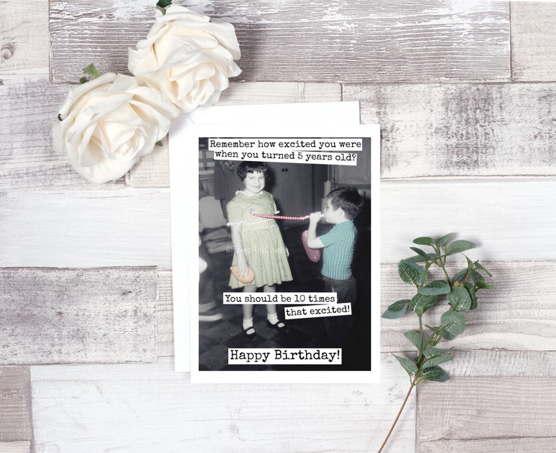 Card 329. 50th Birthday Card. Remember How Excited You Were - Etsy Canada