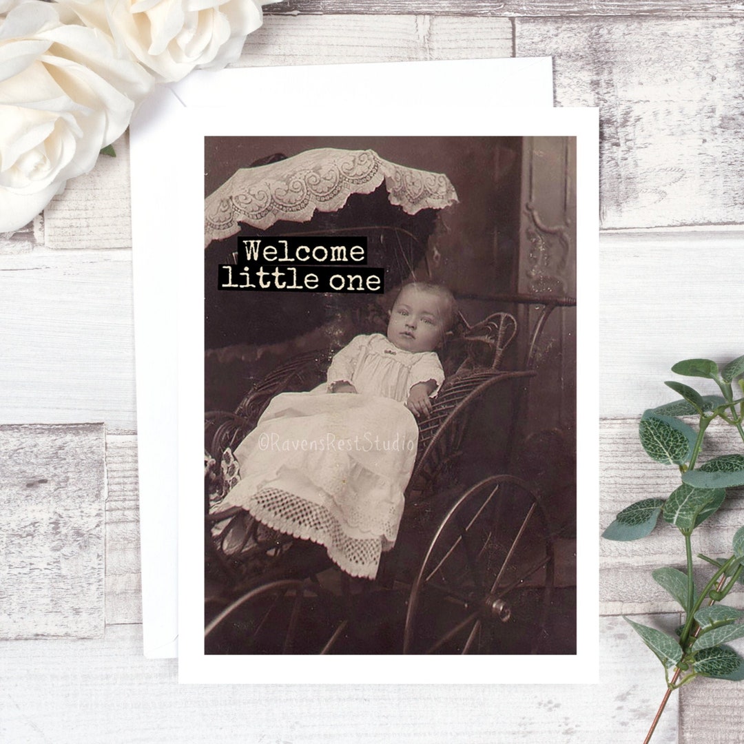Card #92. New Baby Card. Welcome Little One. Congratulations on Your ...