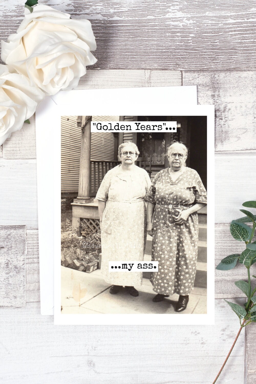 Card #394. Funny Birthday Card. "golden Years"... My Ass. Funny ...