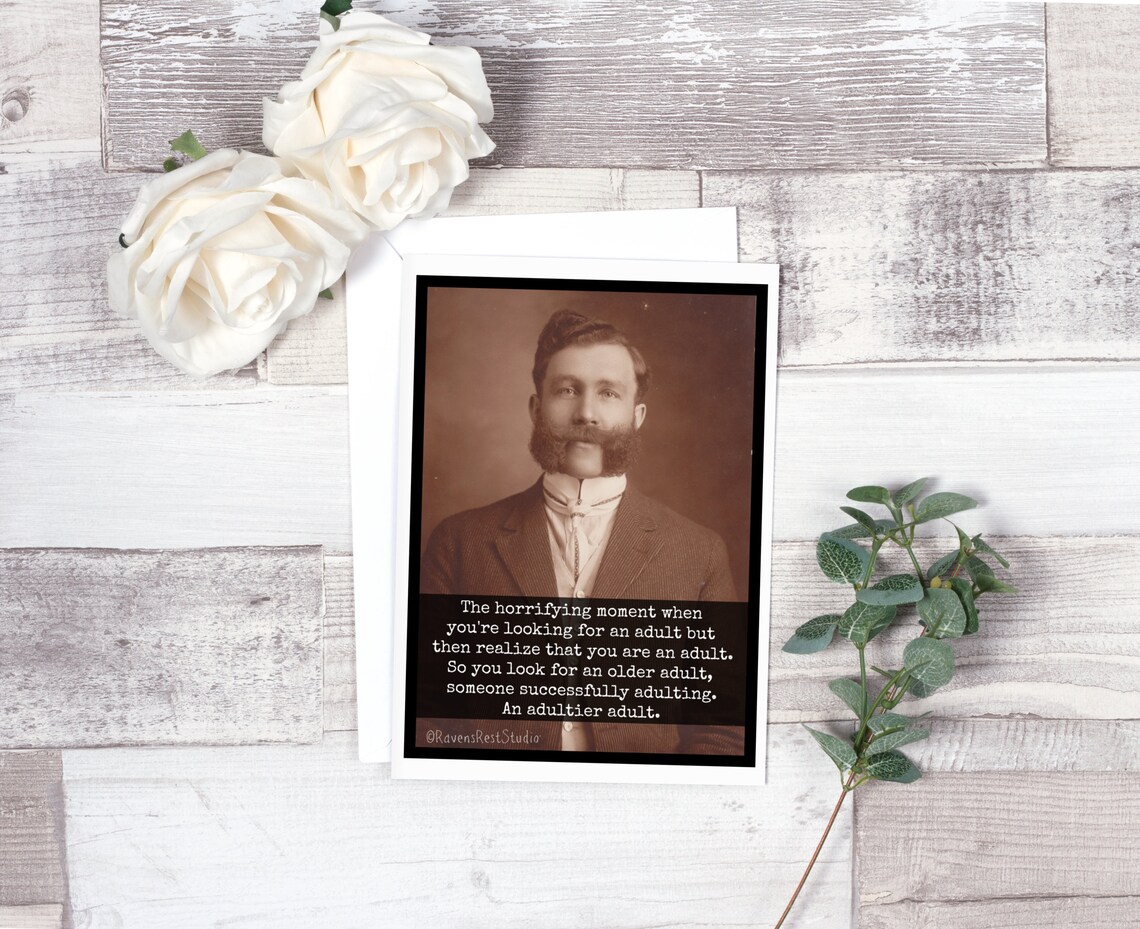 Card mr9. Funny Birthday Card For Him. That Horrifying Moment | Etsy