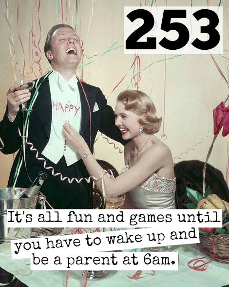 Card 253. Funny Greeting Card. It's All Fun and Games | Etsy