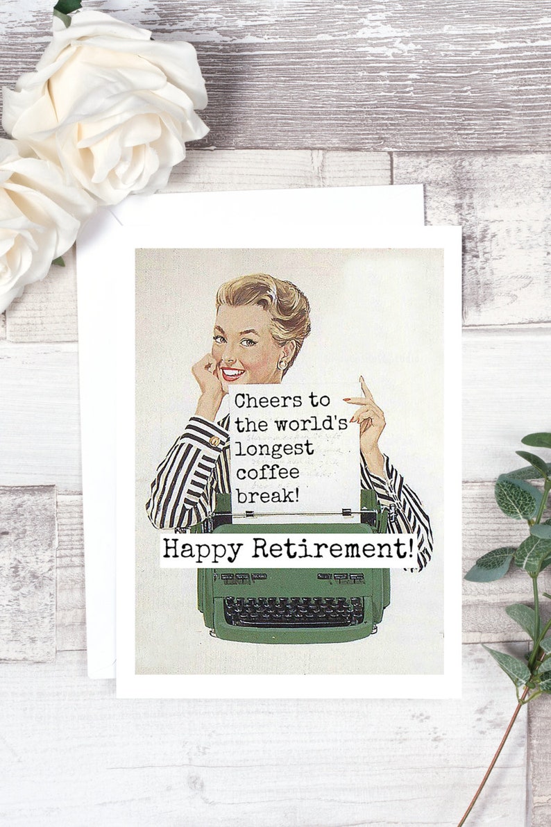 Card 218. Retirement Card. Cheers To The World's Longest | Etsy