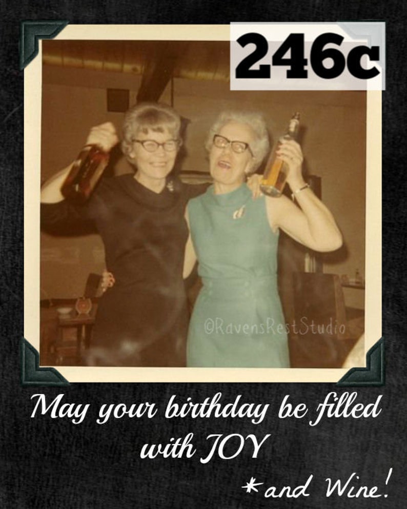Card 246c. Birthday Card. May Your Birthday Be Filled With | Etsy