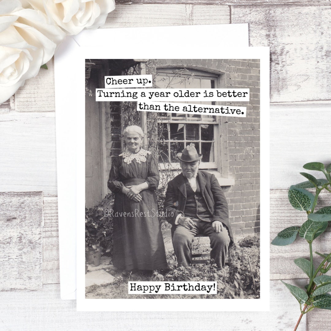 Funny Birthday Card. Sarcastic Card. Funny Greeting Card. Card for Her ...